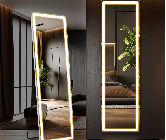 3 Color Lighting Mirror With LED Lights – NWABY